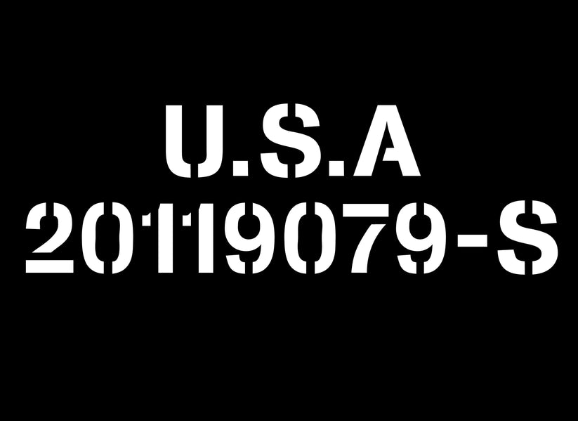 Pair of Hood Numbers 3" field applied style – Old Time Design Company